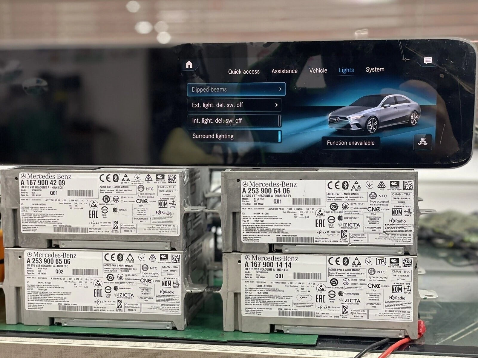 Mercedes NTG6 HU6 MBUX Navigation Comand Repair Service W253 , W213 ...